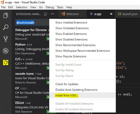 Cpptools Uninstall Cpptools Extension Pop Up An Error Message · Issue