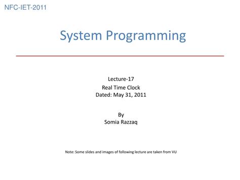 Ppt Real Time Clock Integration For System Programming Powerpoint