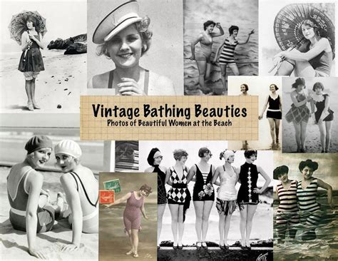 Vintage Bathing Beauty Photos Beautiful Women Beach Bundle 1920s