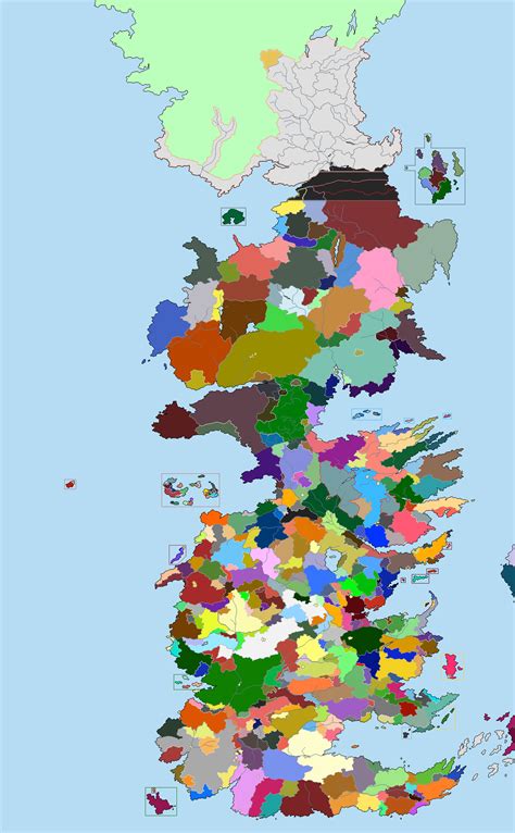 Detailed Westeros Map