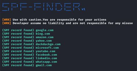 GitHub PrayanshParmar SPF Finder SPF Finder Is Designed To Check For The Validation Of A