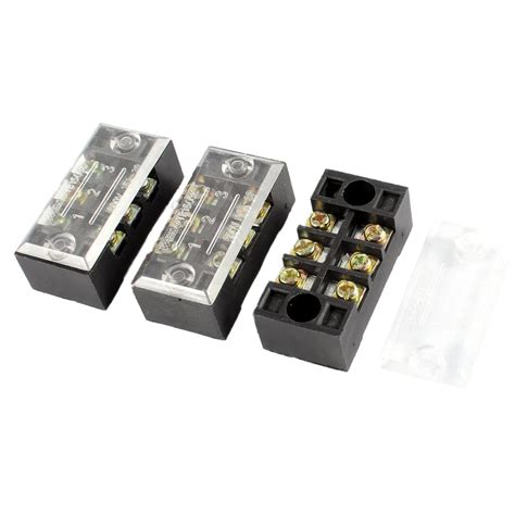 Wire And Cable Connectors Business And Industrial Lot Of 3pcs 3 Position 60a 600v Barrier Dual Row