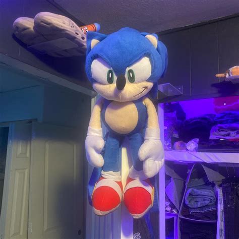 Sonic Plush Backpack Depop