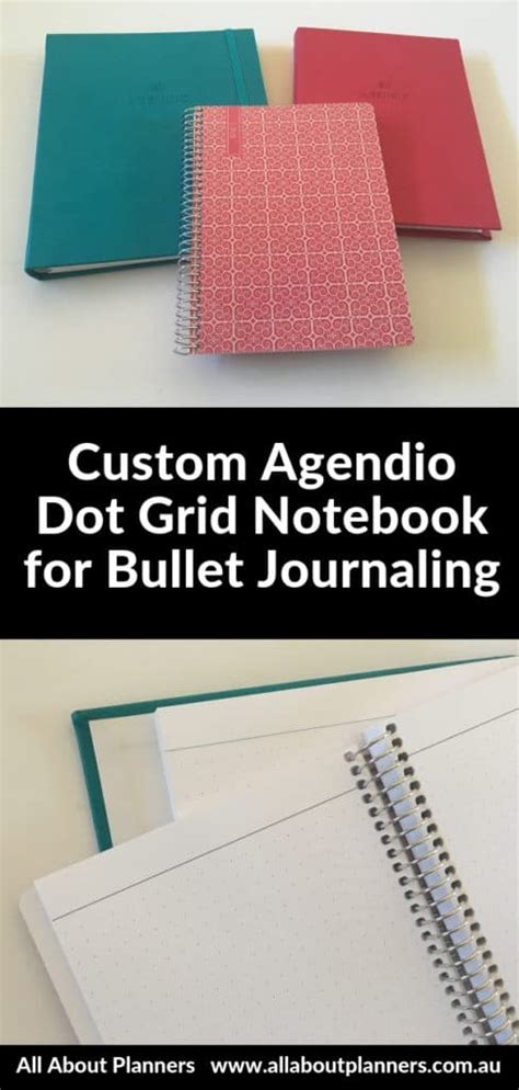 Agendio Custom Dot Grid Notebook For Bullet Journaling Pros Cons Pen Testing All About