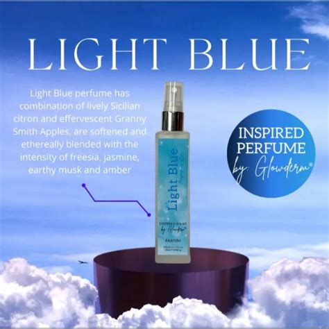 Light Blue Inspired Perfume By Glowderm 30 Oil Based 50ml Shopee