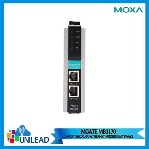Jual NEW SERIES MOXA MGATE MB3170 SERIAL RS 232 422 485 TO ETHERNET MODBUS GATEWAY ORIGINAL