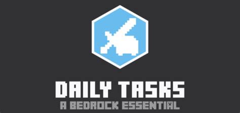 Daily Tasks Minecraft Addon