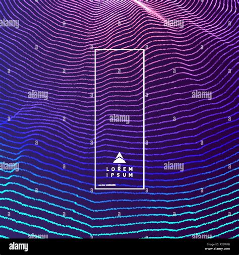 Abstract Science Or Technology Background Graphic Design Network Illustration With Particle