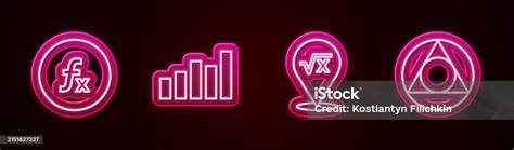 Set Line Function Mathematical Symbol Graph Schedule Chart Diagram Square Root Of X Glyph And