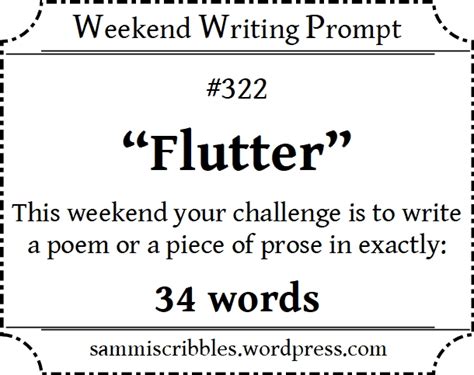 Flutter Weekend Writing Prompt From The Back Of The Wardrobe