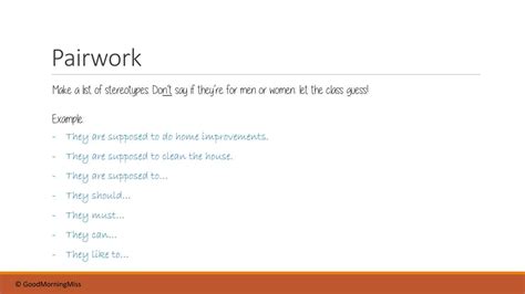 Gender Stereotypes Cartoon Pptx