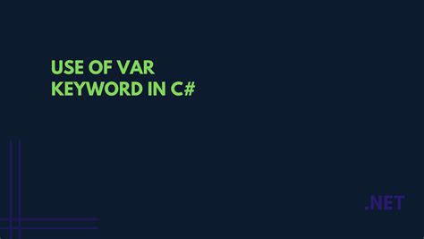 Var Datatype In C Var Datatype Introduced In C 30 Var By Coder Medium