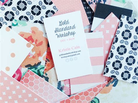 Diy Business Cards Gold Standard Workshop
