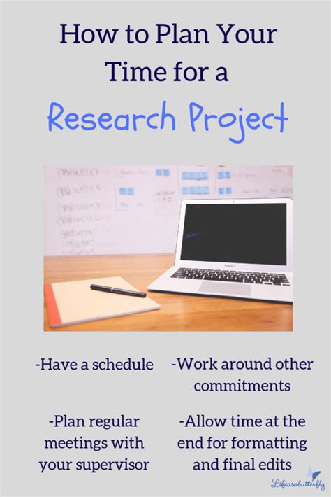How To Plan Your Time For A Research Project Tourism Teacher