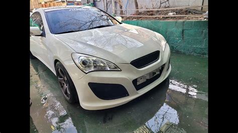 제네시스쿠페젠쿱구쿱후면사고수리및바디킷하나댐시공카닝 Youtube