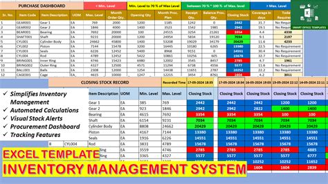 Excel Template Inventory Management System Ims Smart Office Templates