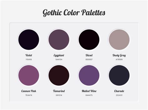 Gothic Color Palettes Artofit