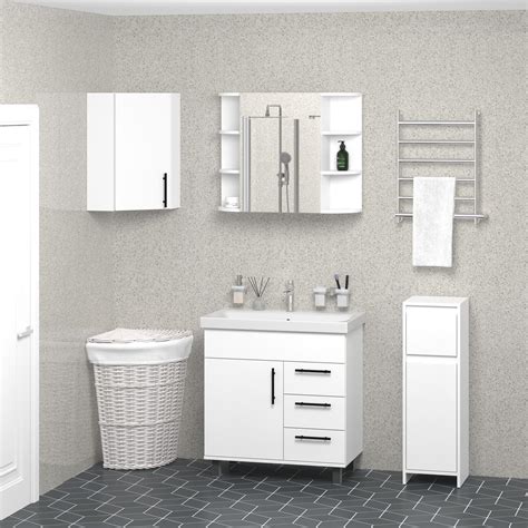 ᐉ Шафа кутова у ванну кімнату ШК НУ 1 640x400x400 мм Біла 12264257 • Краща ціна в Києві