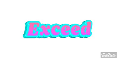 Exceed Word Animated  Logo Designs