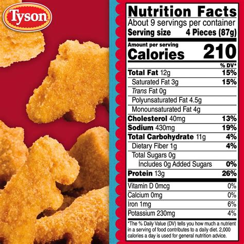 Tyson Fully Cooked Fun Dinosaur Chicken Nuggets 29 Oz Frozen