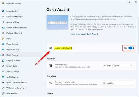 How To Enable Quick Accent In Microsoft Powertoys Geek Rewind