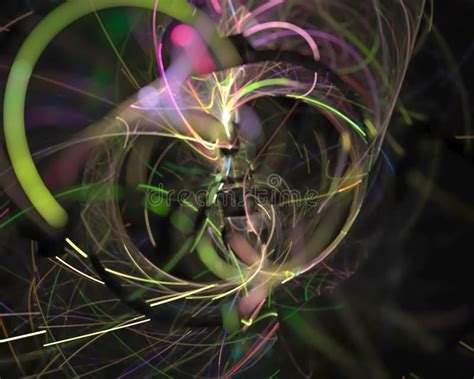 Abstract Digital Fractal Creative Swirl Decorative Template Element Futuristic Artistic