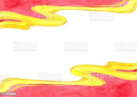 흰색 배경에 빨간색과 금 색 중국 스타일 프레임입니다 수채화 핸드 페인팅 포스터 전단지 배너에 대한 디자인 요소 0명에 대한 스톡 벡터 아트 및 기타 이미지 Istock