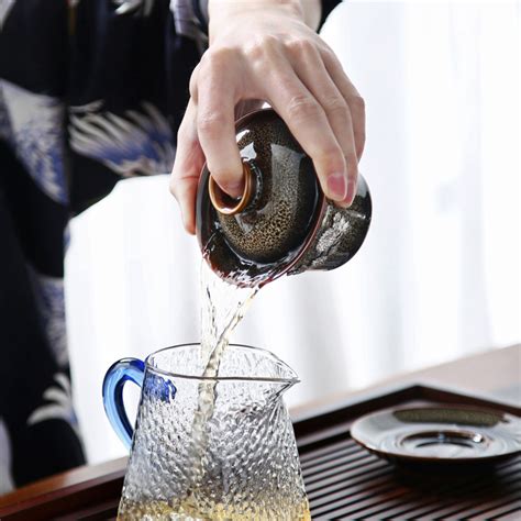 晟窑窑变建盏茶具三才碗家用天目釉陶瓷大号泡茶碗功夫盖碗零配件 虎窝淘