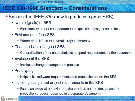 Ppt Requirements Specification With The Ieee 830 And Ieee 29148 Standards Powerpoint