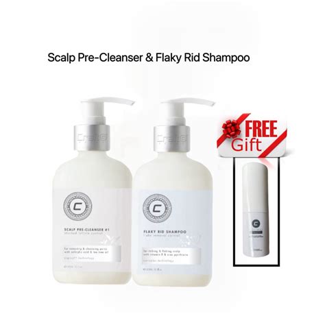 Craft Scalp Pre Cleanser 300ml And Craft Flaky Rid Shampoo 300ml Free