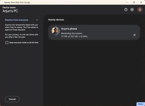 How To Share Files Between Android And Windows Using Nearby Share Beebom