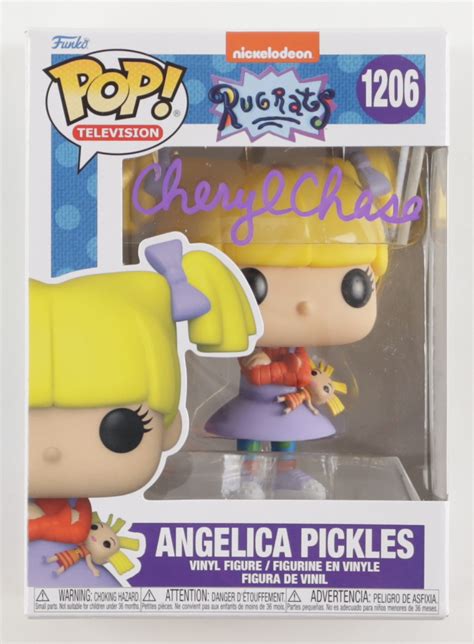 Cheryl Chase Signed Rugrats Angelica Pickles Funko Pop Vinyl Figure Psa Pristine
