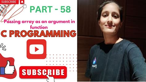 Passing Array As An Argument In Function In C Programming Youtube