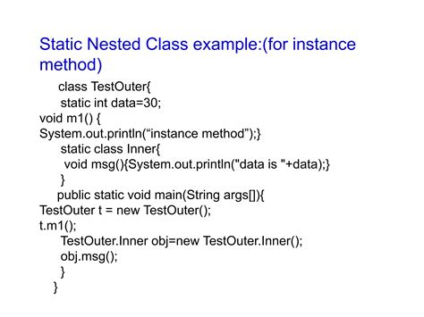 Inner Classes Pptx Programming Languages Computing