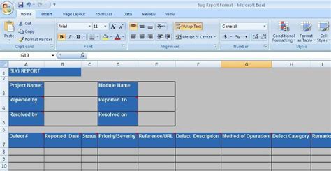 Solved Defect Report Format On Excel Defect A Sequence