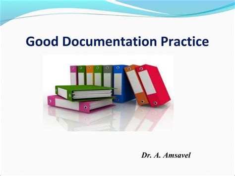 Good Documentation Practice Ppt
