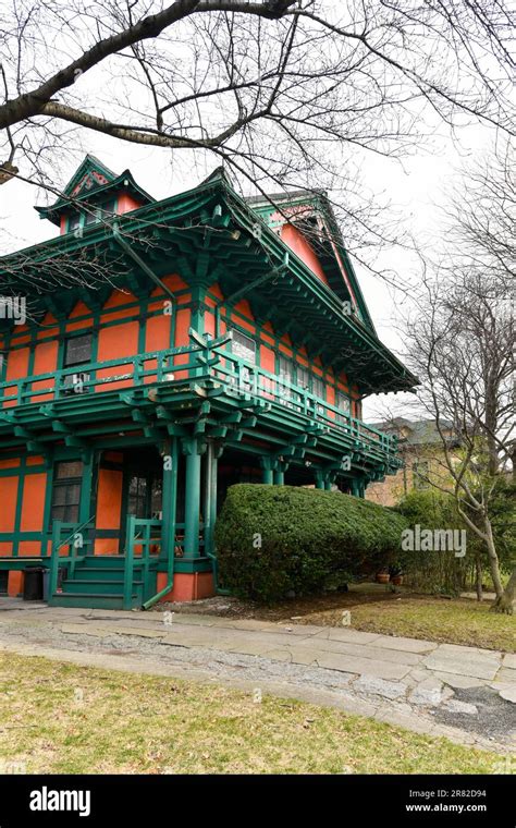 Japanese House In The Flatbush Neighborhood Of Brooklyn New York Stock