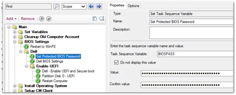 Dell Bios Configuration In Task Sequences Using Hidden Variables Endpoint Manager Tips