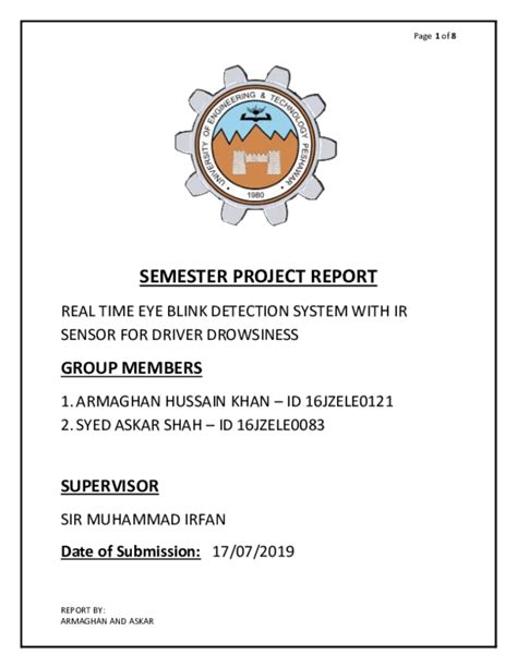 Eye Blink Sensor Accident Prevention Circuit Diagram Circuit Diagram