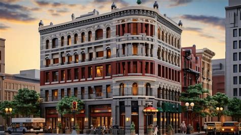 Premium Photo Design Corner Building