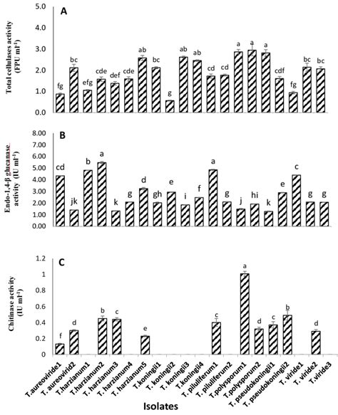 In Vitro Assays Of Enzymatic Activities By Trichoderma Isolates In Download Scientific Diagram