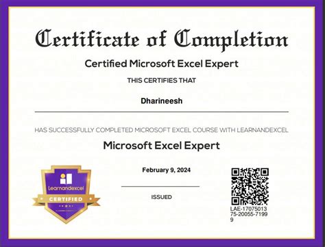 passed microsoft excel expert course dharineesh r p posted on the topic linkedin