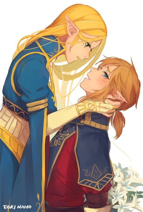 Link And Princess Zelda The Legend Of Zelda And 1 More Drawn By