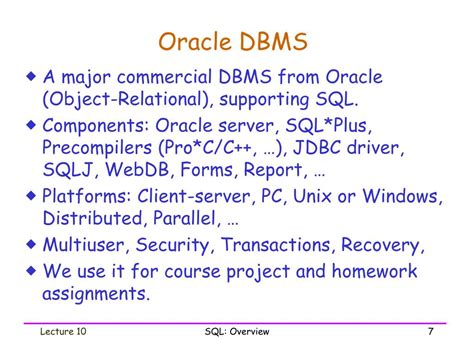 Ppt Oracle Sqlplus Powerpoint Presentation Free Download Id6959036
