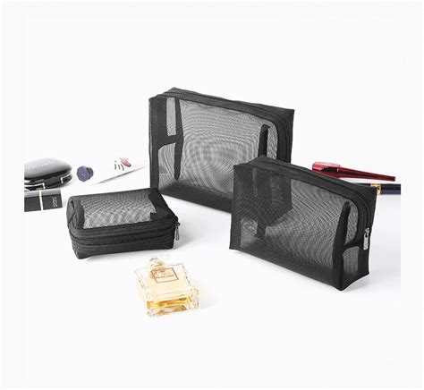 매쉬파우치 화장품 메이크업 가방정리 휴대용 미니 여행용 망사 지퍼 생리대파우치 에이블리