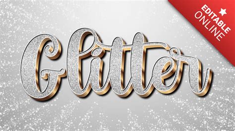Silver Glitter Font Text Effect Generator
