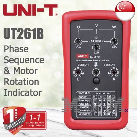 UNI T UT B Phase Sequence And Motor Rotation Indicators MM Store