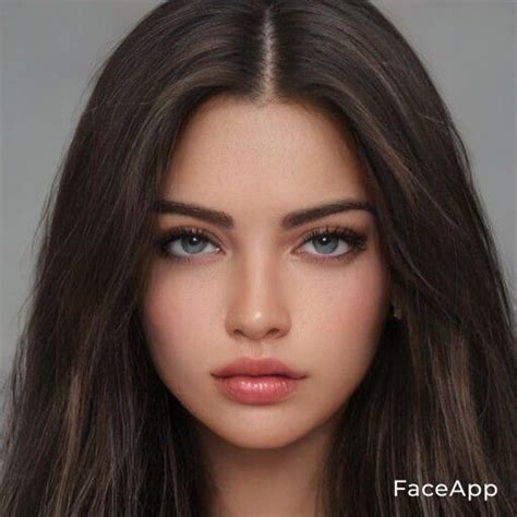 Girl Realistic Edit Brown Hair Green Eyes Model Face Character