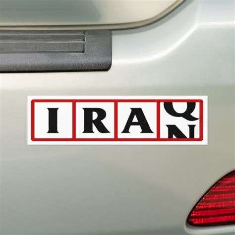 Iran To Iraq Bumper Sticker Zazzle