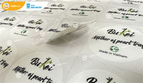 Mẫu Tem Nhãn Deacl Nổi 3d Thương Hiệu Bukei